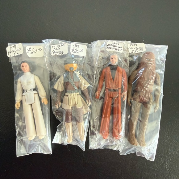 Star Wars | Toys | Star Wars Vintage Leia In 2 Outfits Ben Obiwan ...